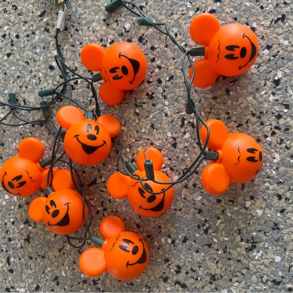 Holiday | Disney Mickey Mouse Pumpkin String Lights Halloween Decor ...